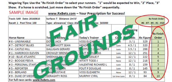 01/30/26 - Fair Grounds - Daily Selection Report – RxBets.com